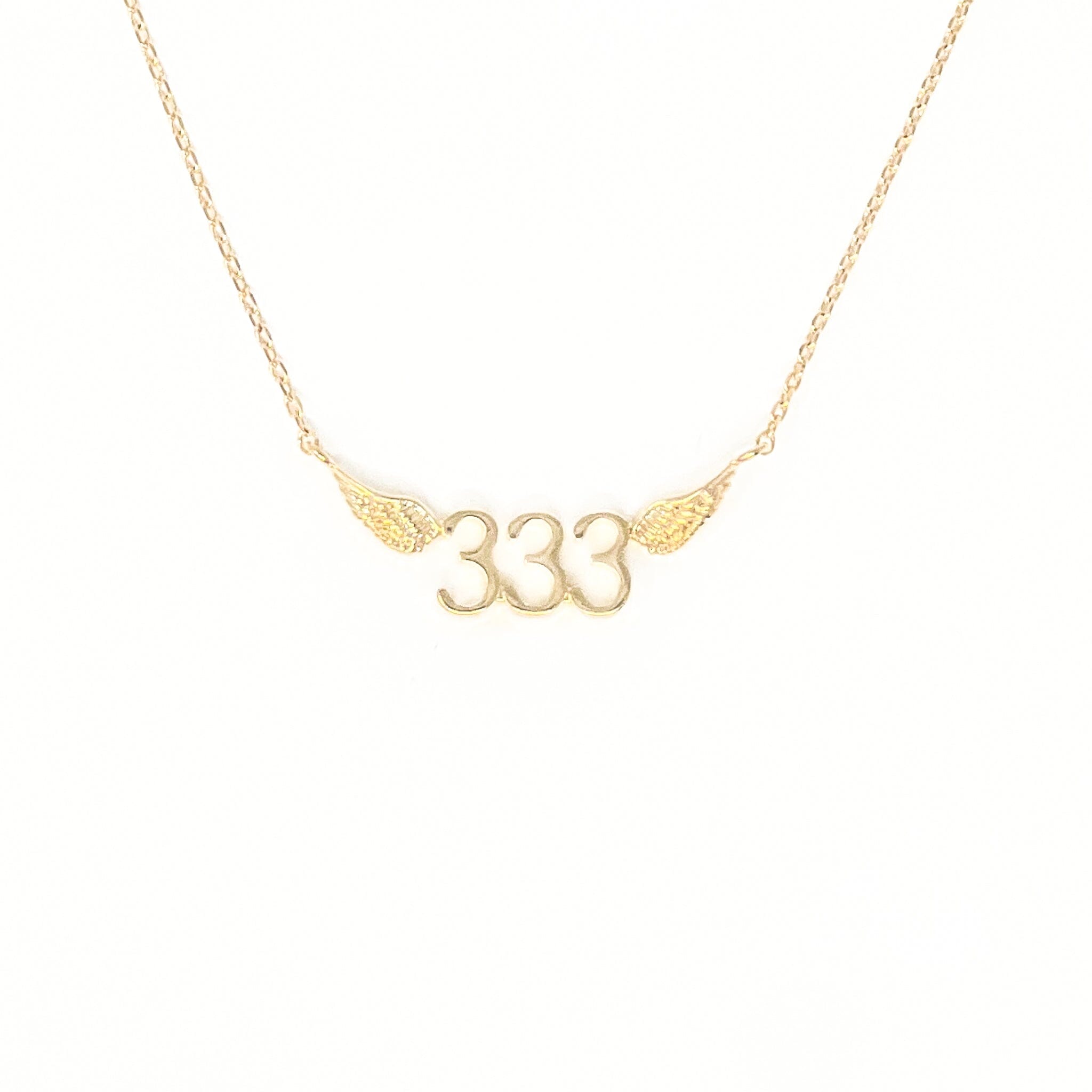 333 Angel Number Necklace (Gold) - SACRED TRINITY – House of Intuition Inc