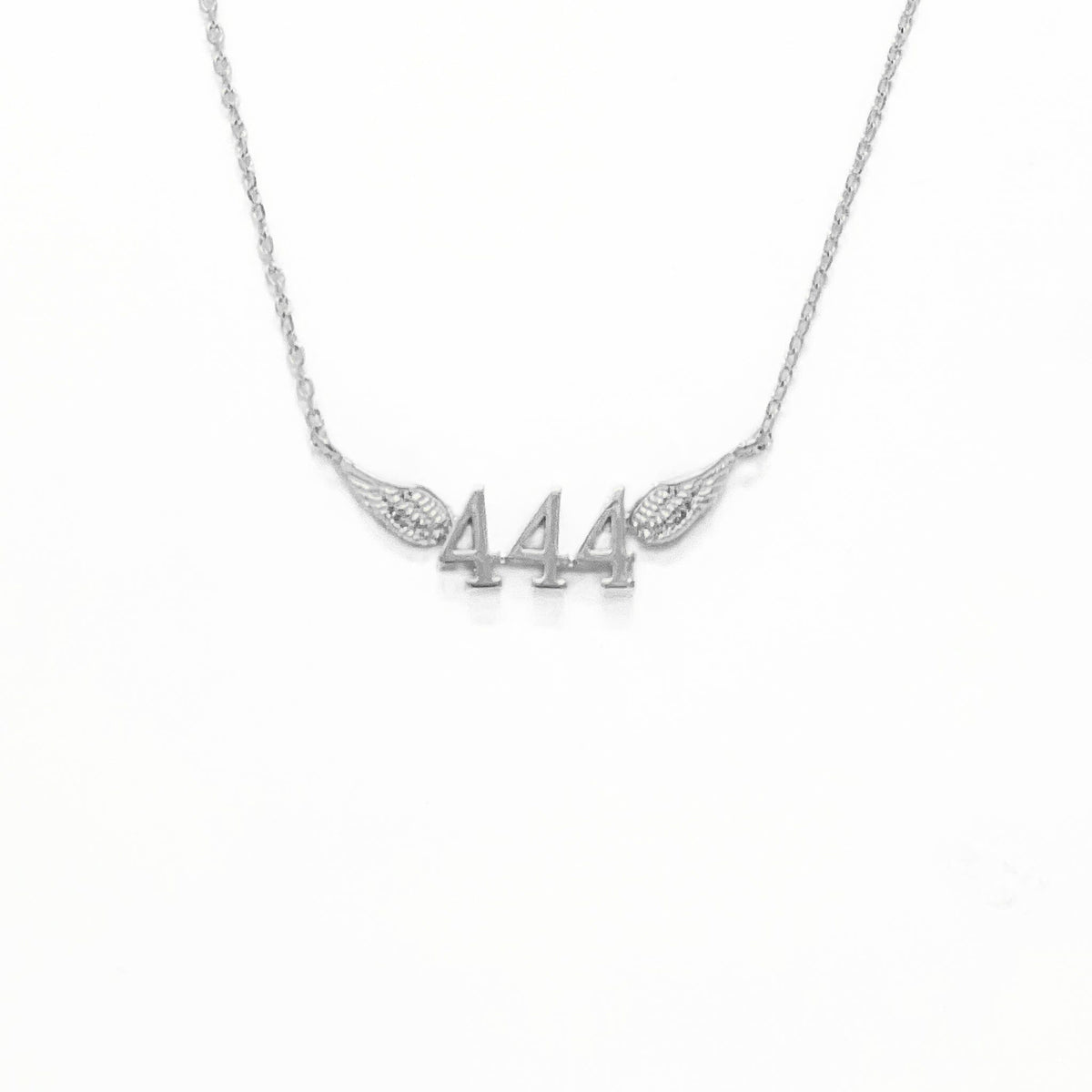 444 Angel Number Necklace (Silver Color) - MANIFEST – House of ...