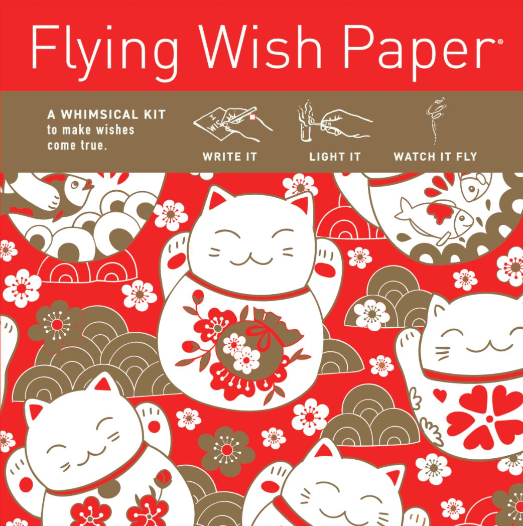 Flying Wish Paper Mini Kit - "LUCKY CAT" – House of Intuition Inc