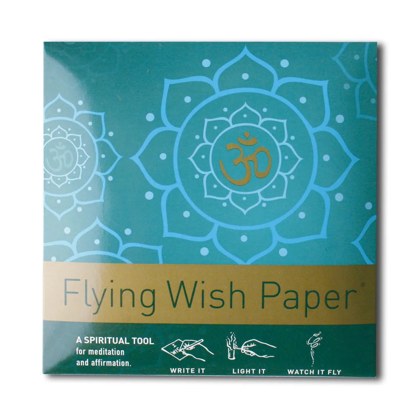 Flying Wish Paper Mini Kit - "GOLDEN OM" – House of Intuition Inc