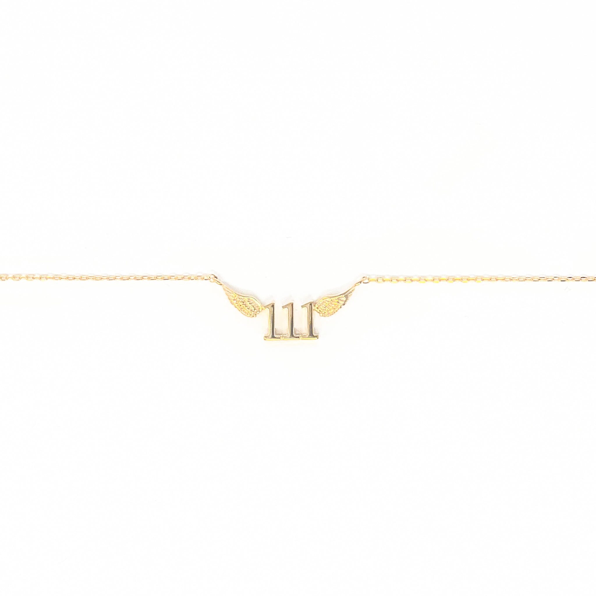 111 Angel Number Necklace (Gold Color) - NEW BEGINNINGS – House of ...
