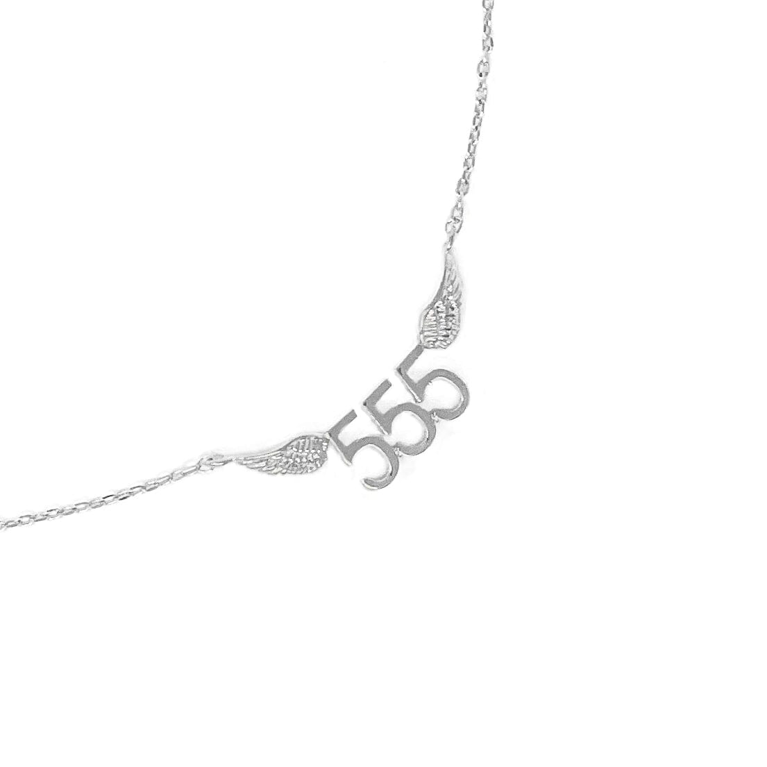 555 Angel Number Necklace (Silver Color) - TRANSFORMATION – House of ...