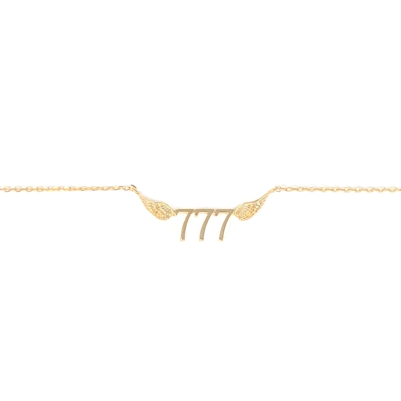 777 Angel Number Necklace (Gold Color) - INTUITION – House of Intuition Inc