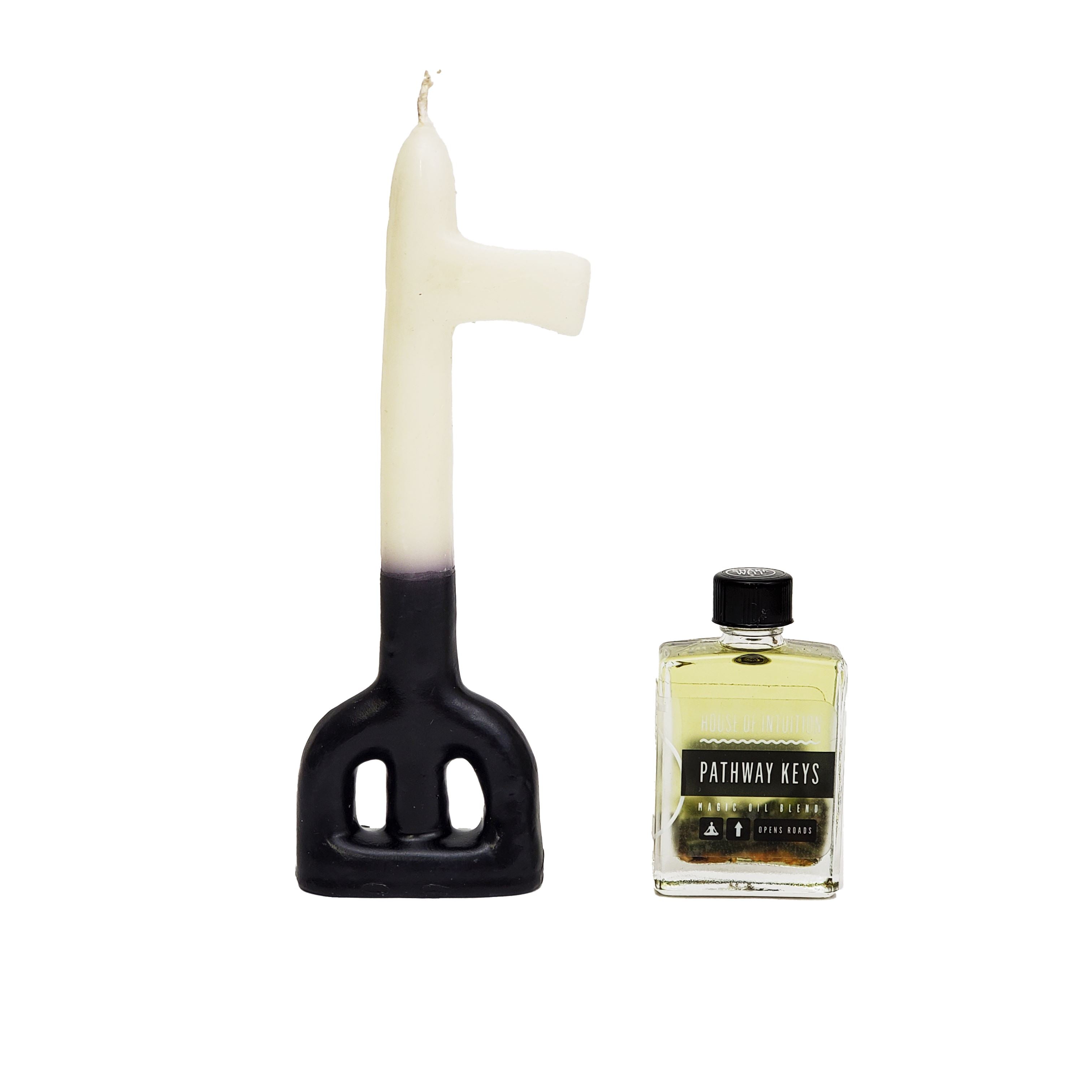 "Be Open" Symbol Shape Candle Kit (with Pathway Keys Anointing Oil ...