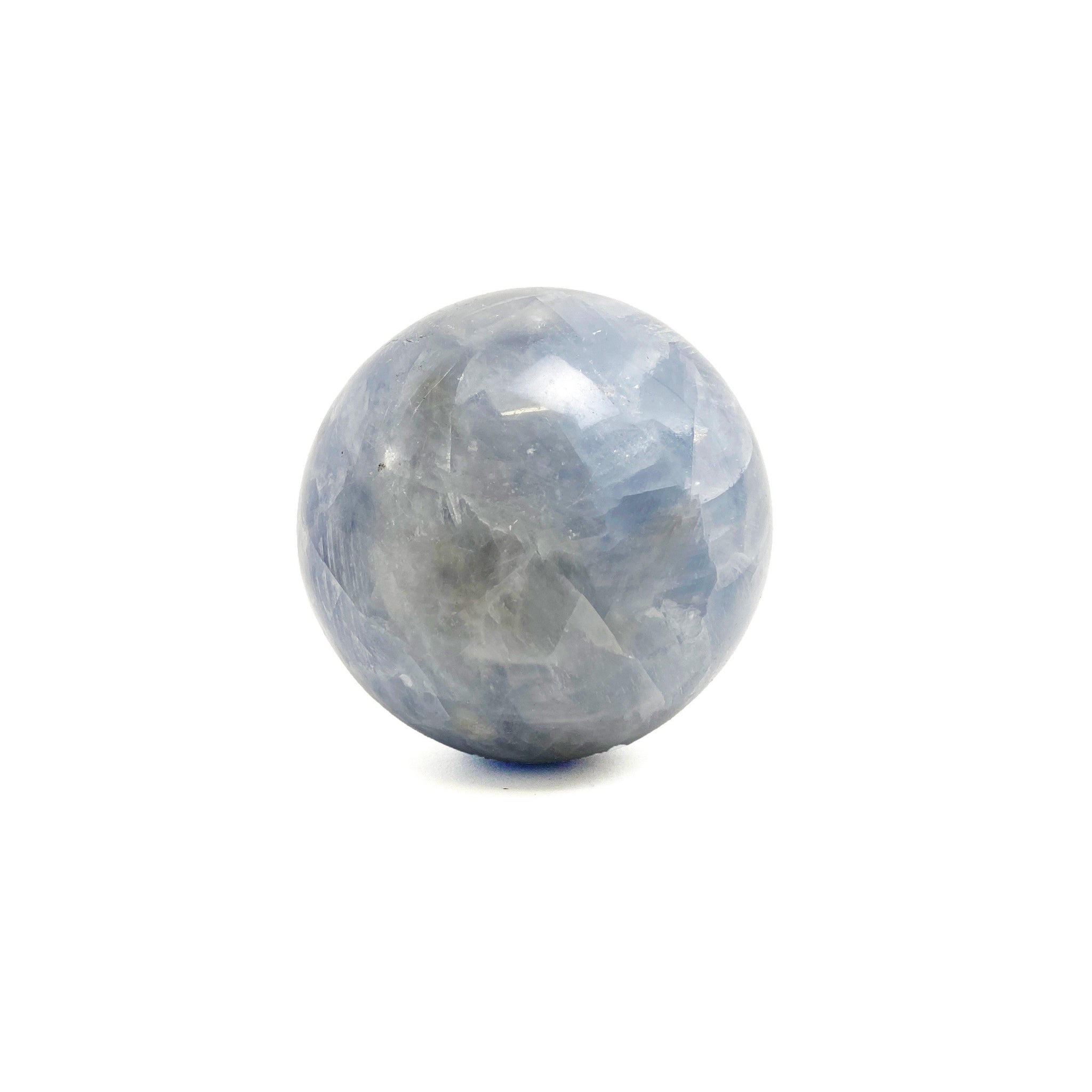Blue Calcite Sphere – House of Intuition Inc