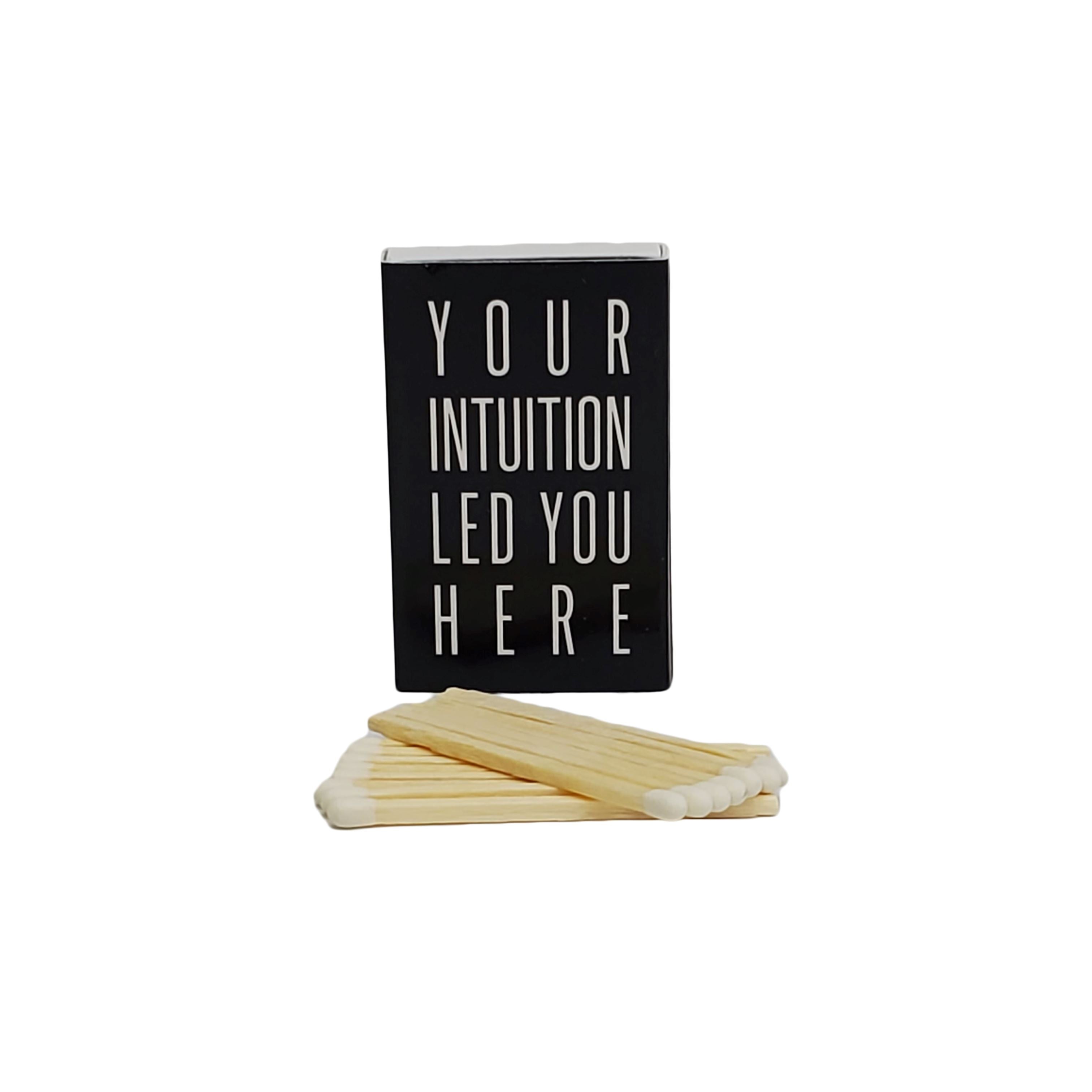 Black "Your Intuition Led You Here" Ritual Matches – House of Intuition Inc