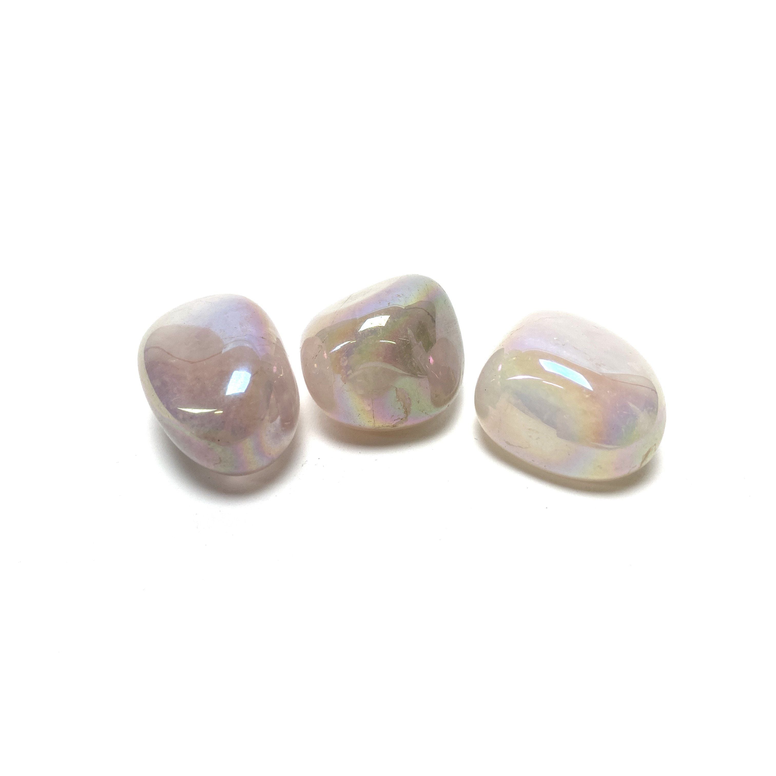 Rose Quartz Titanium Tumble – House of Intuition Inc